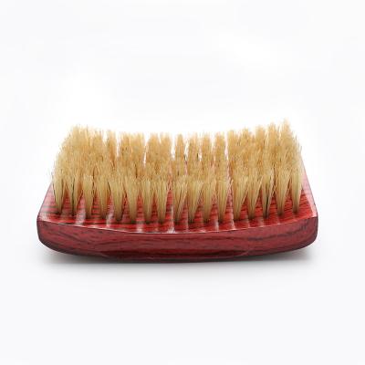 China Custom OEM 100% Boar Bristle Square Wave Brush with Beech Wood Handle for sale