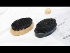 Étiquette privée Homme de la barbe peigne et pinceau ensemble 100% sanglier brosses de barbe pinceau cadeau ensemble