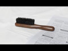 Camarão de barba de borracha de javali de cor preta Material de madeira para homens Cuidado do cabelo da barba