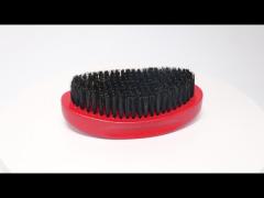Custom Logo Holzgriffe 360 Wellenbürste für weiche mittlere Borsten lockiges Haar