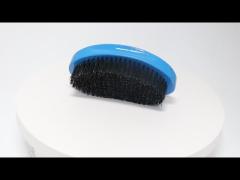 Abeis Blauwe golfborstel zachte middelgrote varkensborstel voor haar baard snor grooming
