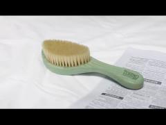 Aanpassing Logo Gekromd 360 Wave Kam Zweren Haar Baard Borstel Lichtgewicht