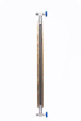 China Tubular Type Glass  Level Gauge with Scale Ruler for sale