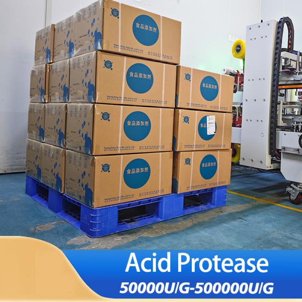 Quality Acid Protease 200000U/G Used for food fermentation leather processing protease manufacturers price advantage for sale