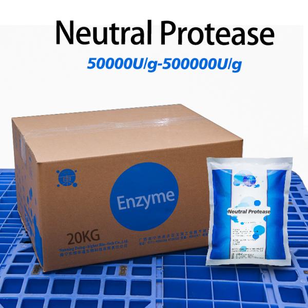 Quality subtilisin enzyme 500000U/g Used for protein feed and medicine providing enzyme preparation sample for sale