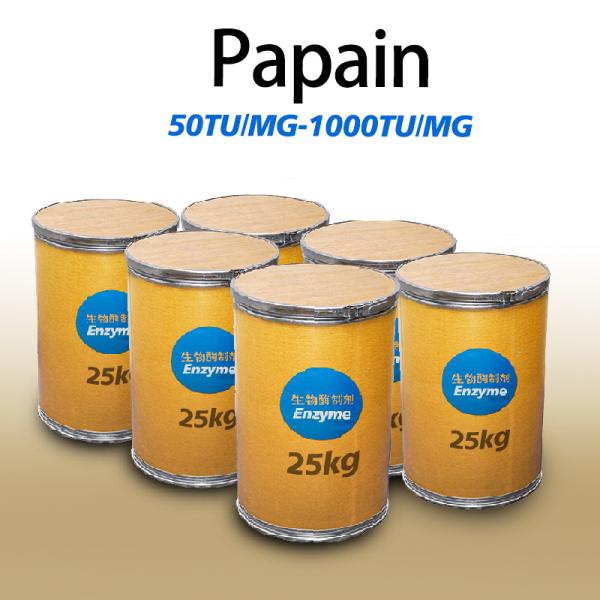 Quality papain protease enzyme 800000U/g Dissolved in water customized food grade and pharmaceutical grade for sale