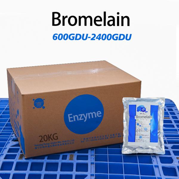 Quality Food Grade Bromelain Gluten 2400GDU Bromelain Powder For Protein Hydrolysis for sale