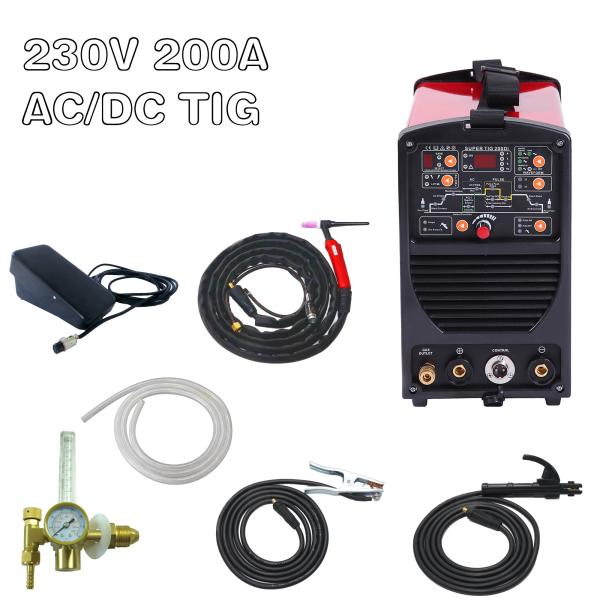 Quality 230V Pulse ACDC TIG DC MMA Aluminum Tig Welding Machine Digital Control Mig Welders for sale