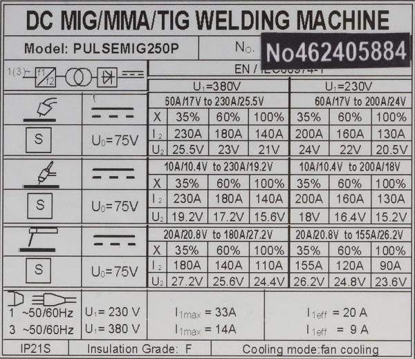Quality Multifunctional DC MMA Pules TIG And Double Pulse Mig 250A Aluminum Mig Welding for sale