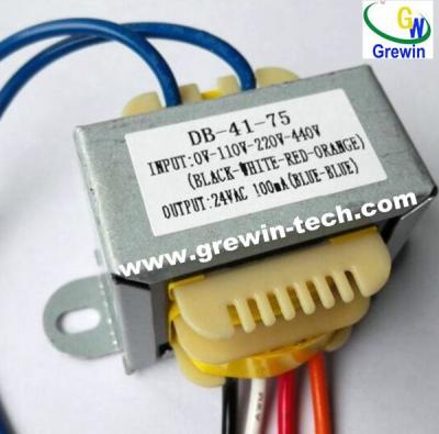 China Ei Type Laminated Transformer with Wire Leads for PCB Mounting for sale