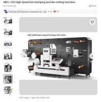 China Automatic Flatbed Label Die Cutter Flatbed Cardboard Die Cutting Machine for sale
