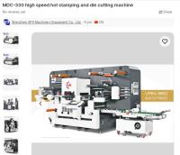 China 380V / 32A Automatic Flat Bed Die Cutting Machine High Precision for sale