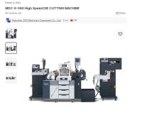 China Precision Automatic Flatbed Die Cutter Hot Stamping Die Cutting for sale