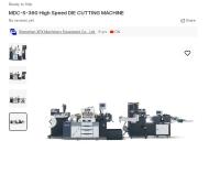 China PLC Control Barcode Label Die Cutting Machine High Efficiency For Paper / Plastic Material for sale