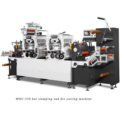 China Dubbele station platbed warm stempelen en sterven snijmachine hoge precisie Mdc-330 Te koop