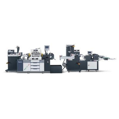 China Máquina de corte rotativa de velocidade para cortes de precisão 0,1 mm Precisão 550 mm Max Rewind à venda