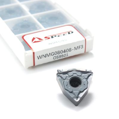 China CVD-gecoate karbide draaibank WNMG080408 voor externe draaistool Te koop