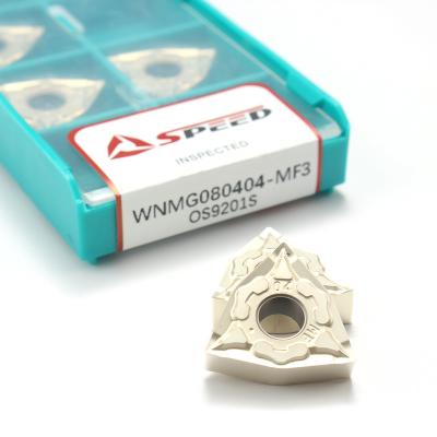 China CVD-gecoate karbide draaibank WNMG080408 voor externe draaistool Te koop