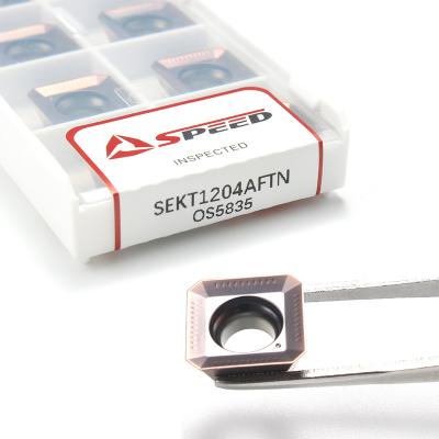 Cina Acciaio di macinazione di giro SEKT12T3AGSN-JM dell'inserzione del carburo del tungsteno tagliente in vendita
