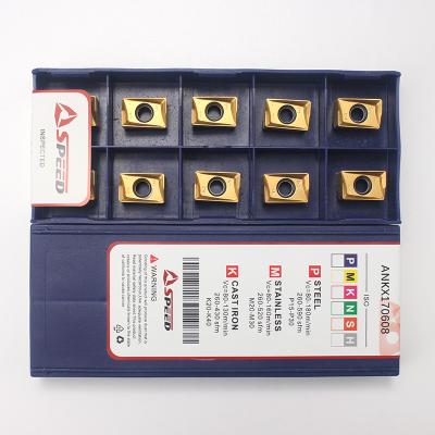 Cina Macchina a tornio CNC ANKX170608 ANKX 170608 Inserto di fresatura a carburo indicizzabile a spalla in vendita