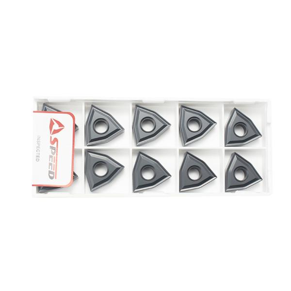 Speed WNMG080404 Wear Resistant Tungsten Carbide Turning Insert Great Cast Iron Tool with Black CVD Coating