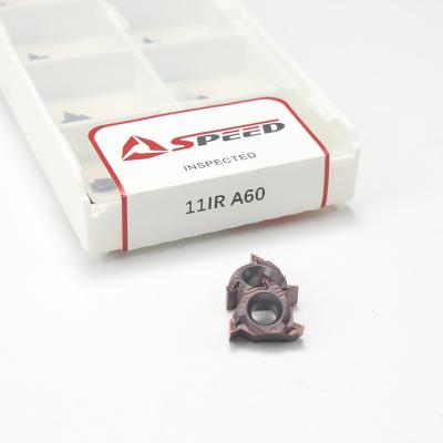 China Carbide Threading Inserts 11IR 16IR 22IR Thread Cutter For Alu DLC Coating Nano Blue for sale