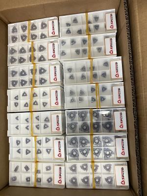 China Carbide Threading Inserts 11IR 16IR 22IR Thread Cutter For Alu DLC Coating Nano Blue for sale