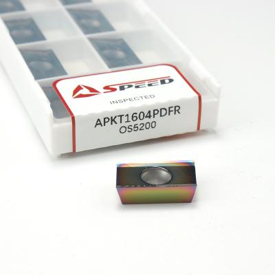 China Speed APKT1604PDFR 10pcs Polished/DLC Coated Aluminum Carbide Inserts for Metalworking for sale