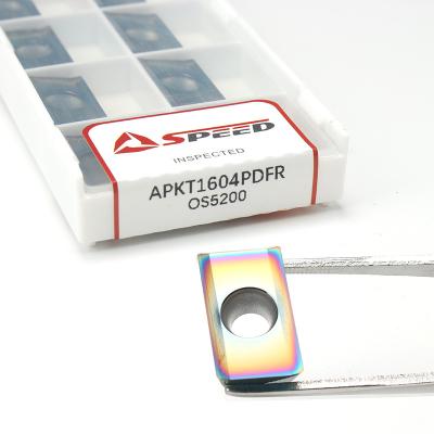 China Speed APKT1604PDFR 10pcs Polished/DLC Coated Aluminum Carbide Inserts for Metalworking for sale