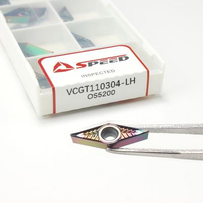 中国 アルミニウム金属加工のためのCNCウルフスタンカービッド挿入器 CCGT TCGT DCGT切断刃 販売のため