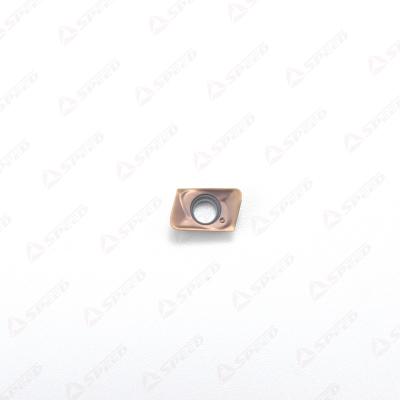 Cina Velocità PVD/CVD JDMT070208R Inserto di fresatura al carburo con rivestimento durevole nero e bronzo in vendita