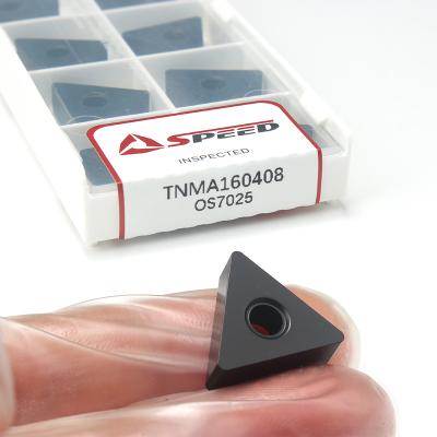 China Lathe Cutting Tools Durable Triangle Turning Inserts Black CVD Coating TNMA160408 for sale