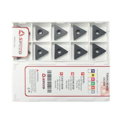 China Lathe Cutting Tools Durable Triangle Turning Inserts Black CVD Coating TNMA160408 for sale