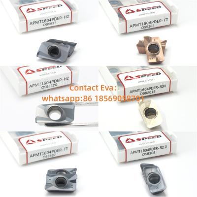 China Colourful APMT1135PDER-H2 APMT1604PDER-H2 APMT1135 APMT1604 H2 M2 inserções de moagem de carburo CNC à venda