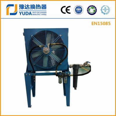 China Sandblasting Air operated aftercooler heat exchanger unit 250CFM plate bar aftercooler sandblsting aftercooler for sale