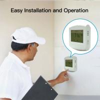 China Wall Type Digital LCD Display Temperature and Humidity Transmitter Probe Lora Wireless Temperature Sensor for sale