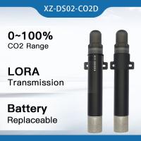 China Battery Powered  0-100% Range  Lora Wireless CO2 Sensor for Modified Atmosphere Packaging for sale