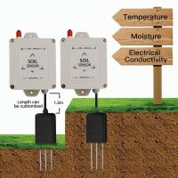 China Soil EC Moisture Sensor for Moisture Temperature and Electric Conductivity Wireless Data Logger for sale