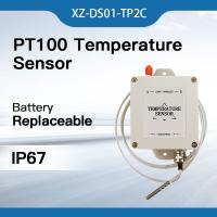 China Battery Replaceable Wireless Temperature Transmitter PT100  Lora Temperature Sensor for sale