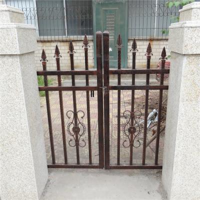 China Antique brass color wrought iron fence model DK002 for sale