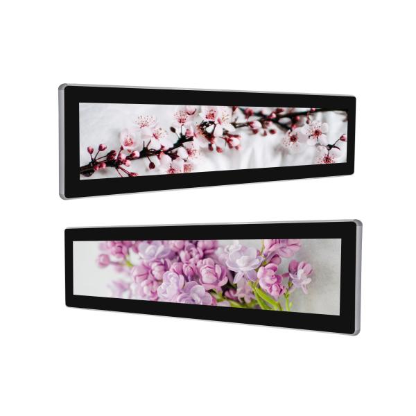Quality 18.5 Inch Stretched Bar LCD Display Screen with Graphics FHD Digital Signage and Displays for Airport Subway for sale