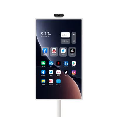 China 27 Inch LCD TV Standing 1920x1080 Resolution 350cd/m Brightness Wireless Display Smart Capacitive Touch Rechargeable Android for sale