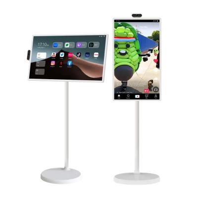 China 21.5 Inch Smart Android TV Vertical Display Portable LCD Capacitive Touch Self-Service Business OEM Retail Shopping Mall USB for sale