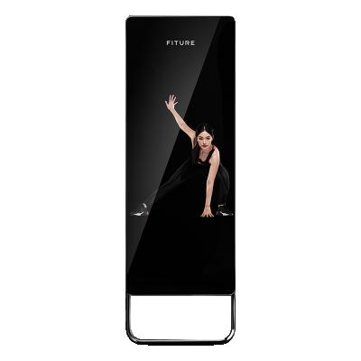 China Interactive Full HD LED Full Body Gym Workout Mirror Smart Fitness Floor-Standing Exercise Tool Healthy Workout Companion for sale