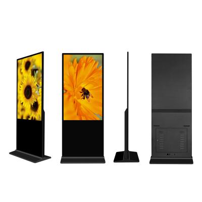 China Commercial 32-86 Inch LCD Floor Stand Free CMS Indoor Totem Digital Signage Display Equipment for Elevator Advertising Video for sale
