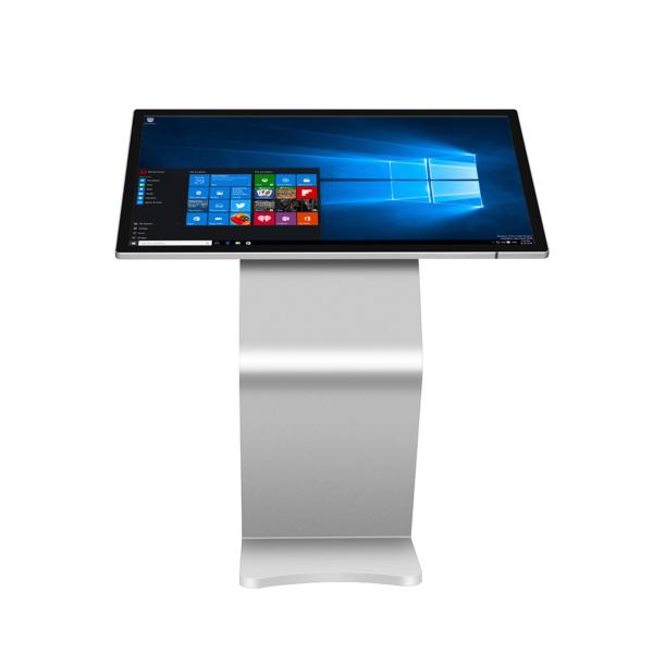 Quality 55 Inch Touch Screen Kiosk Android WiFi Horizontal Advertising Display Angled Interactive Inquiry Machine OEM for sale