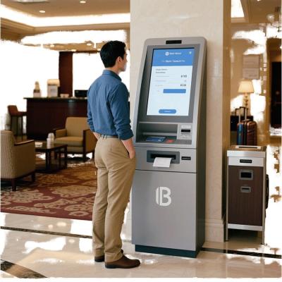 China Payment Kiosk with Capacitive Touch Screen Self Service Terminal for Bank SDK Enabled Metal Case Wall Mount Android/Windows OS for sale