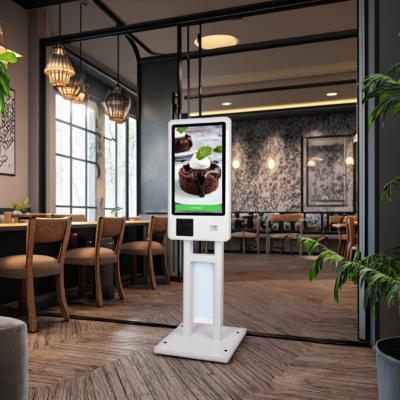 China MJK 21.5 Inch Interactive Self Service Payment Kiosk 10-Point Capacitive Touch Screen SDK Enabled Android OS for Fast Food for sale