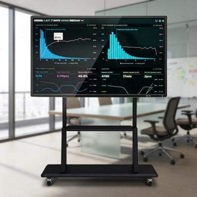 China 85 Inch 4K Smart Board with Camera Microphone Wireless Screen Share Interactive Whiteboard for Meeting Room Factory for sale