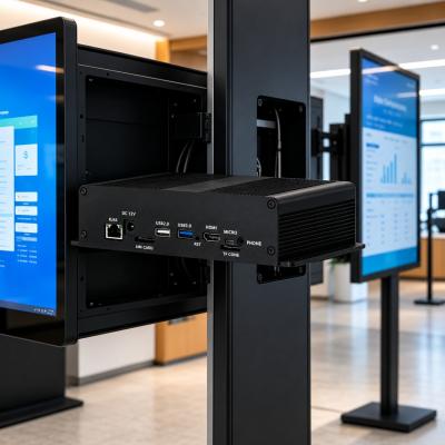 China RK3399 Digital Signage Media Player Box 4K HD Android Network Advertising Player Smart Split Screen Remote Control Kiosk for sale